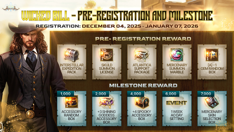 Wicked Bill Pre-Release Registration and Milestone Event Megathread ...