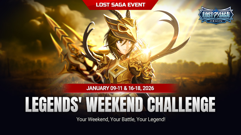 Legend's Weekend Challenge | January 09 - 11 & 16 - 18, 2026