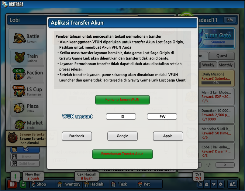Pemberitahuan terkait Tindakan Pencegahan