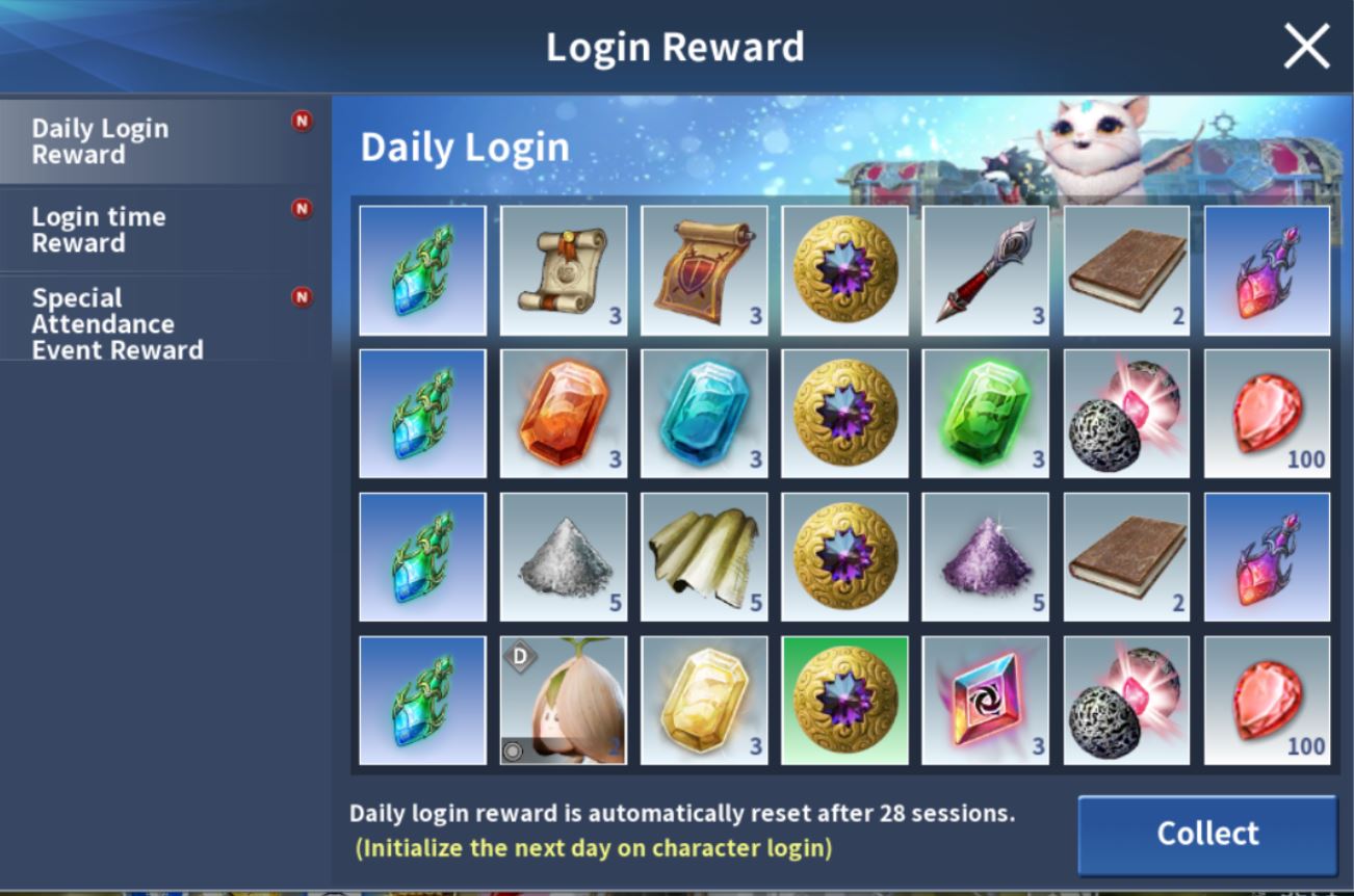 Daily Login Reward