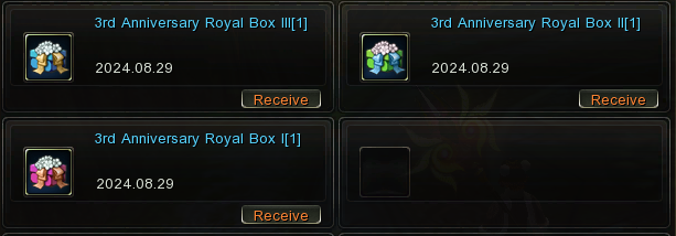 3rd Anniversary Royal Boxes